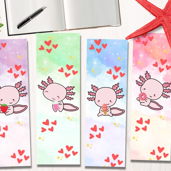 Axolotl Bookmark - Etsy Canada