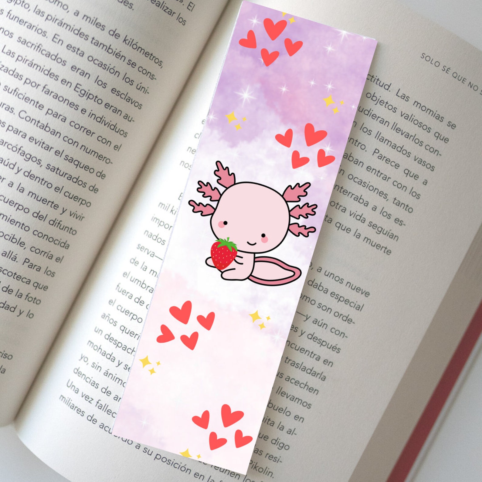 Kawaii Japanese Chibi Axolotl Printable Bookmarks for Kids, Cute ...