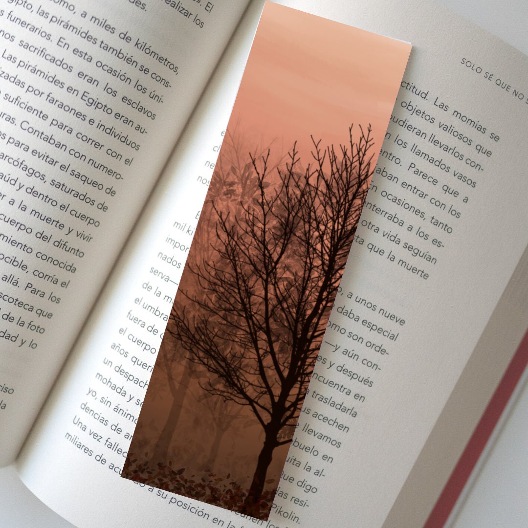 Beautiful Tree Silhouette Printable Bookmarks Instant Download Set of 4 ...