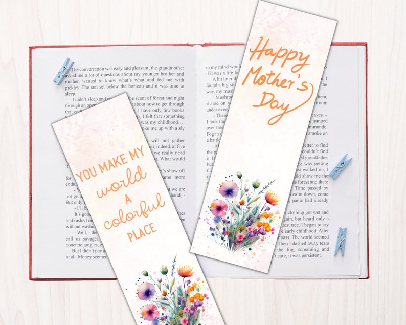 10 Mother's Day Bookmarks Printable Bookmarks Funny - Etsy