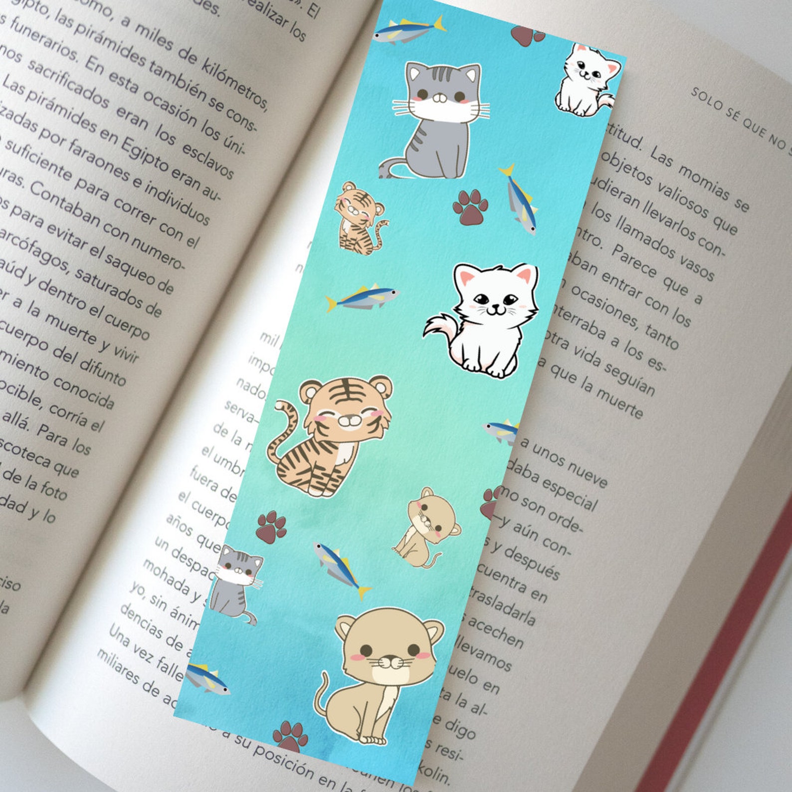Cute Cats With Motivational Phrases Watercolor Printable Bookmarks ...