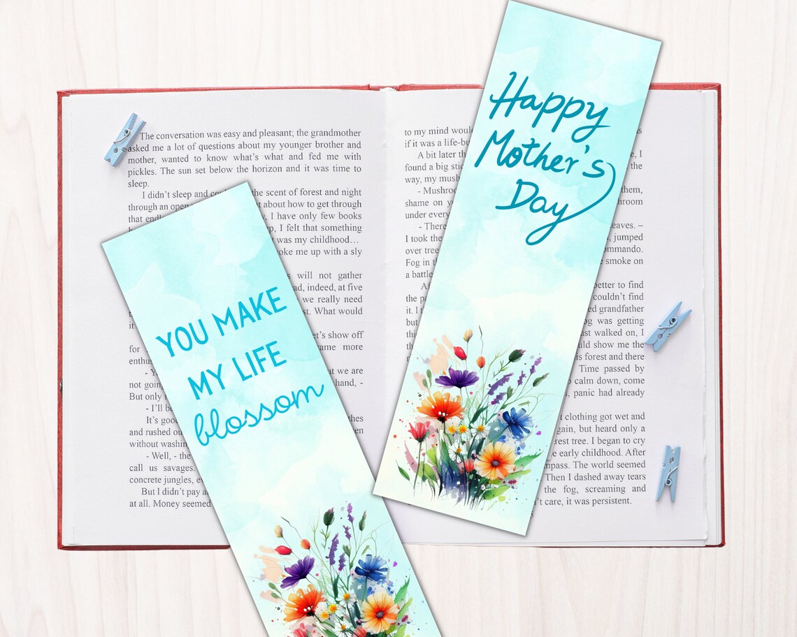10 Mother's Day Bookmarks Printable Bookmarks Funny - Etsy