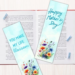 10 Mother's Day Bookmarks Printable Bookmarks Funny - Etsy