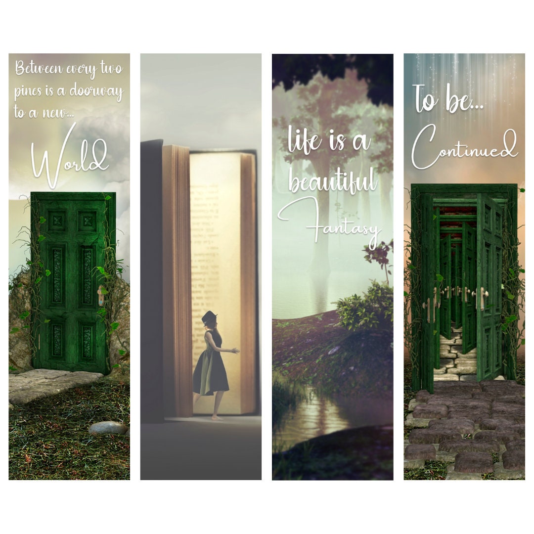 Mystery and Fantasy Printable Bookmark Set of 20 Digital - Etsy