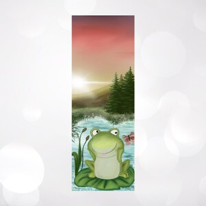 Cute Frog Art Printable Bookmarks - Instant Download - Set of 4 - Gift ...