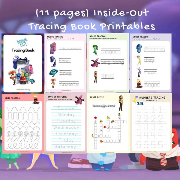 Inside Out 2 Activity Book - Etsy