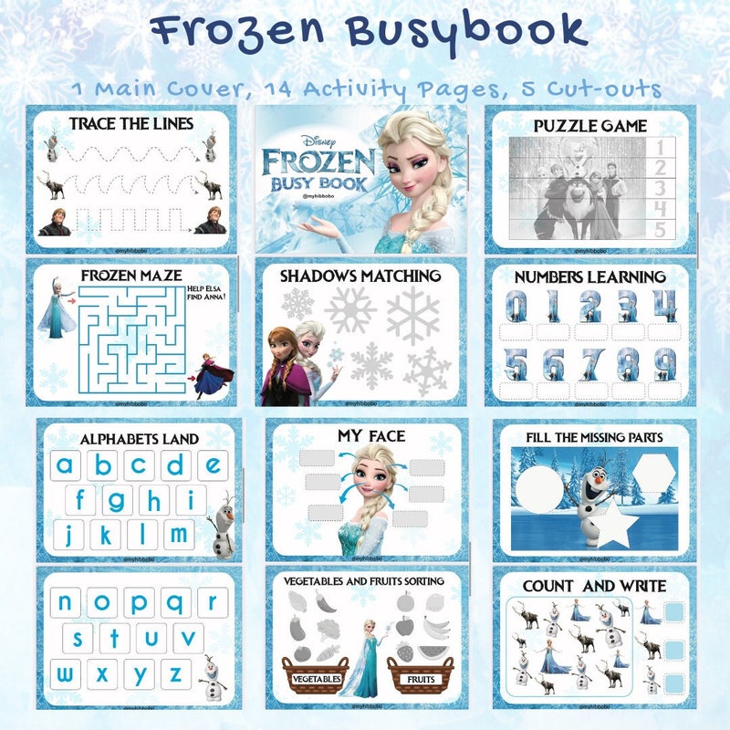 Frozen Alphabet - Etsy