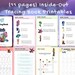 Printable - Inside-out 2 Tracing Activity Book Busy Book Quiet Book ...