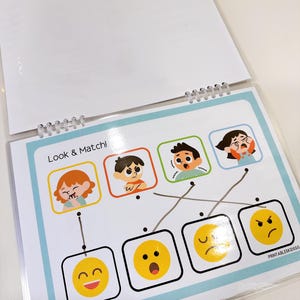 Printable Feelings & Kids Affirmations Emotions Busy Book Activity ...