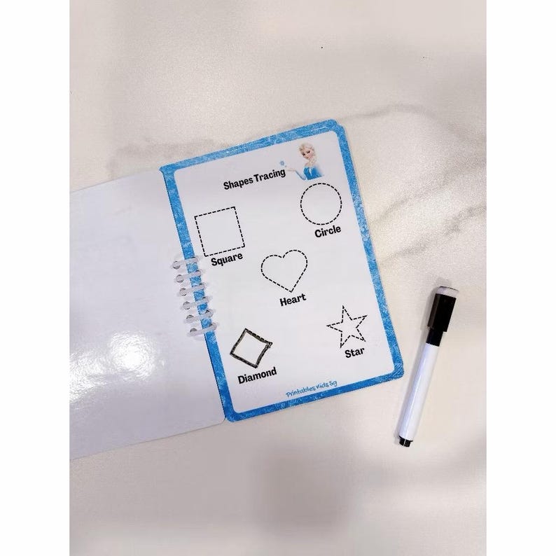 Printable - Frozen Elsa Tracing Activity Book Busy Book Printable ...