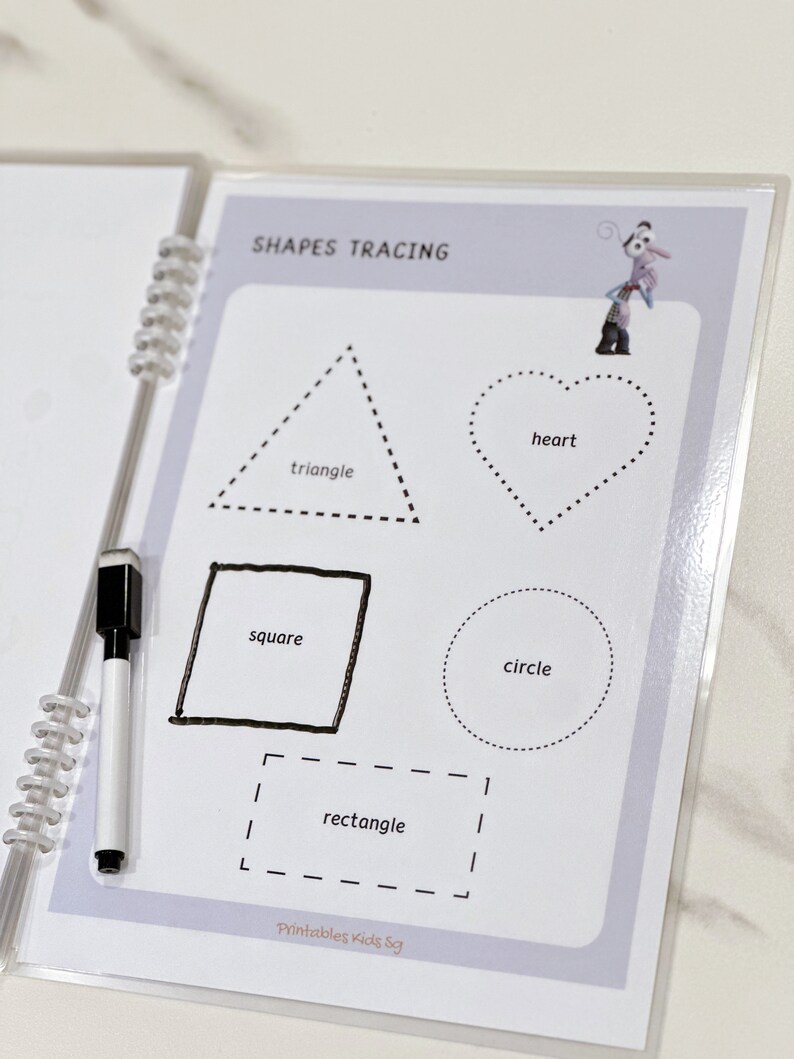 Printable - Inside-out 2 Tracing Activity Book Busy Book Quiet Book ...