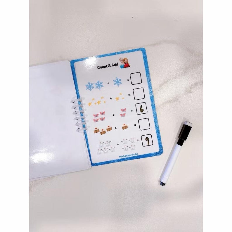 Printable - Frozen Elsa Tracing Activity Book Busy Book Printable ...