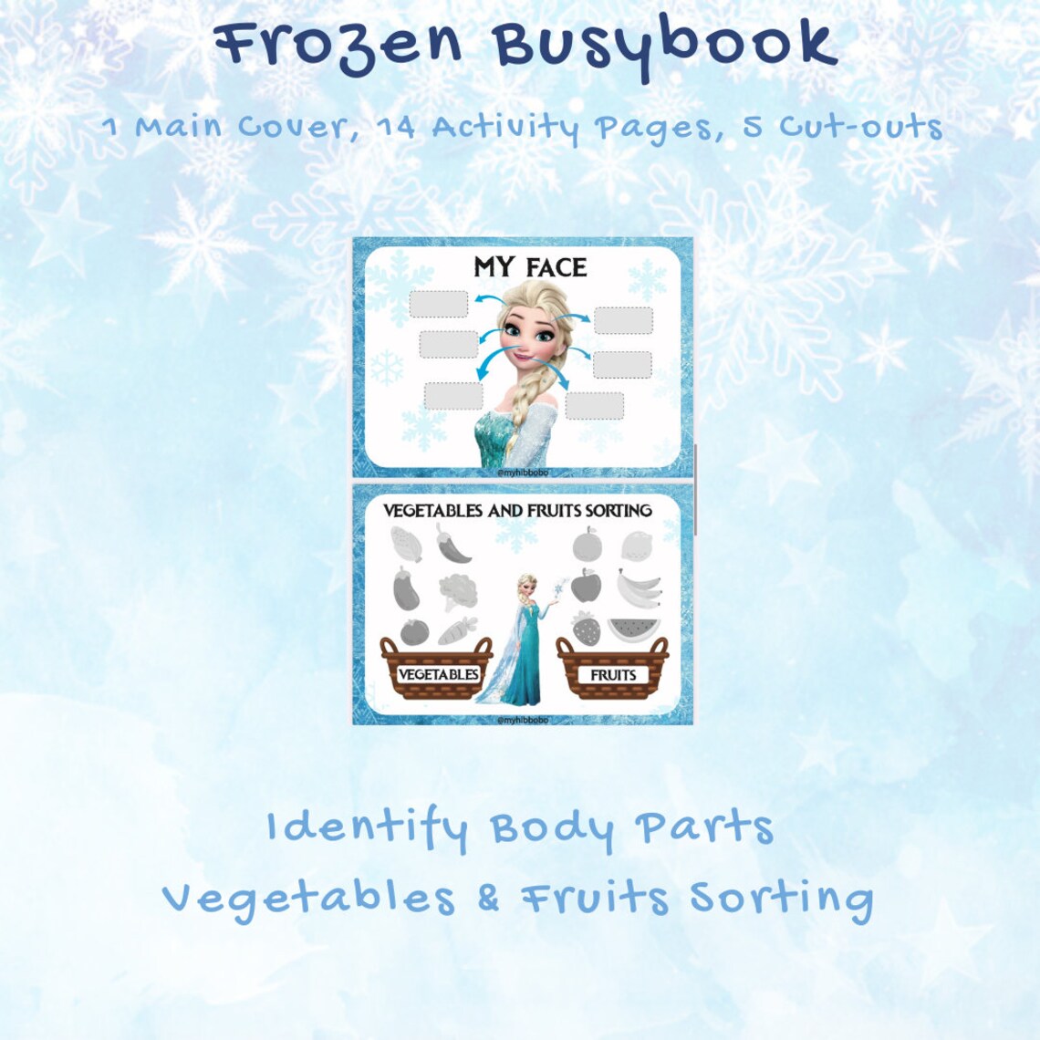 Printable - Frozen Elsa Busy Book Quiet Book Printable Preschool ...