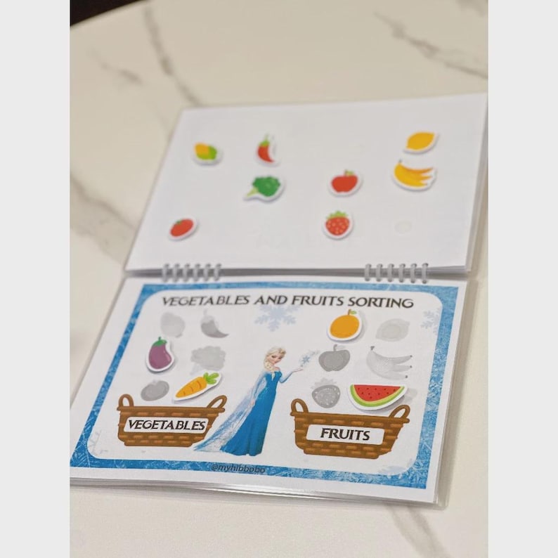 Printable - Frozen Elsa Busy Book Quiet Book Printable Preschool ...
