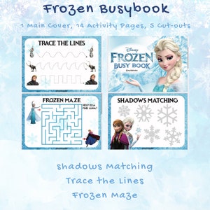 Printable - Frozen Elsa Busy Book Quiet Book Printable Preschool ...