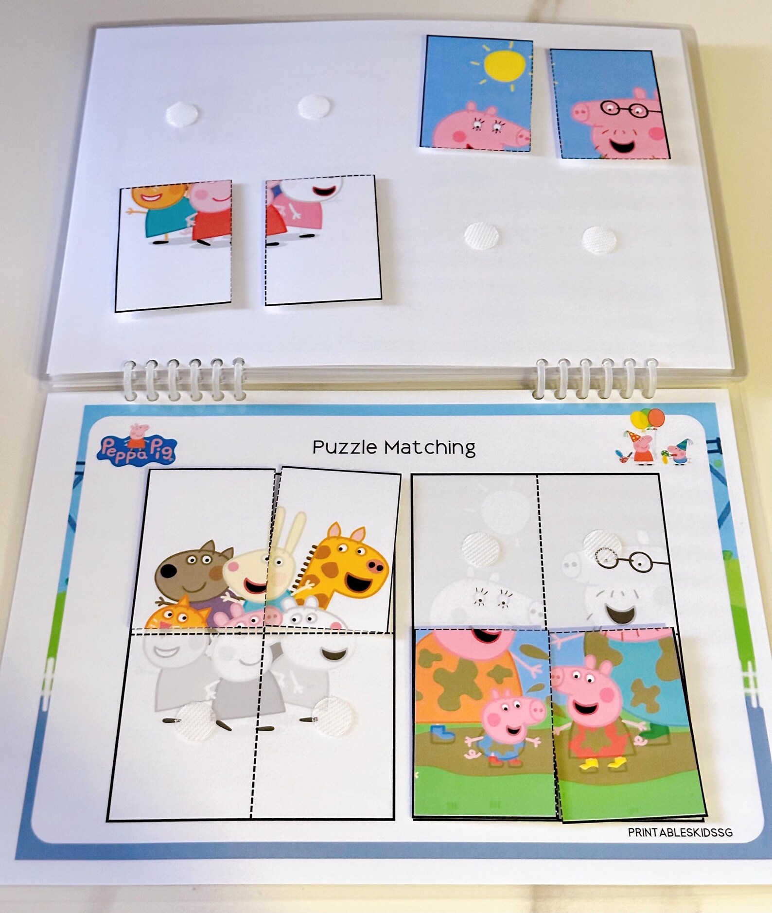 Printable PP Pig Busy Book Printable Montessori Toddler Activity Book ...