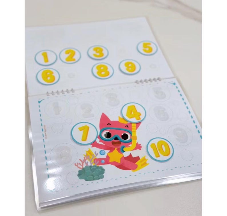 Printable BB Shark Busy Book | Toddler Homeschool Activity Worksheets ...