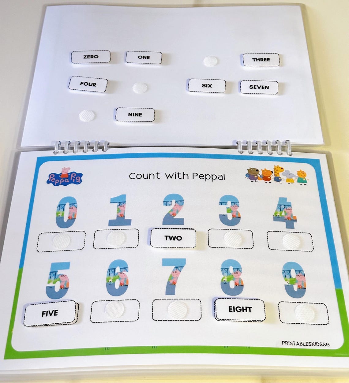 Printable PP Pig Busy Book Printable Montessori Toddler Activity Book ...