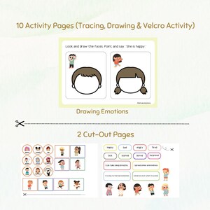 Printable Feelings & Kids Affirmations Emotions Busy Book Activity ...