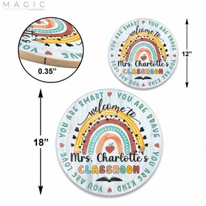 Rainbow Classroom Decor Welcome to Classroom Personalized - Etsy
