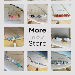 Personalized Crystal Necklace, Custom 6mm Gemstone Necklace, 18K Gold ...