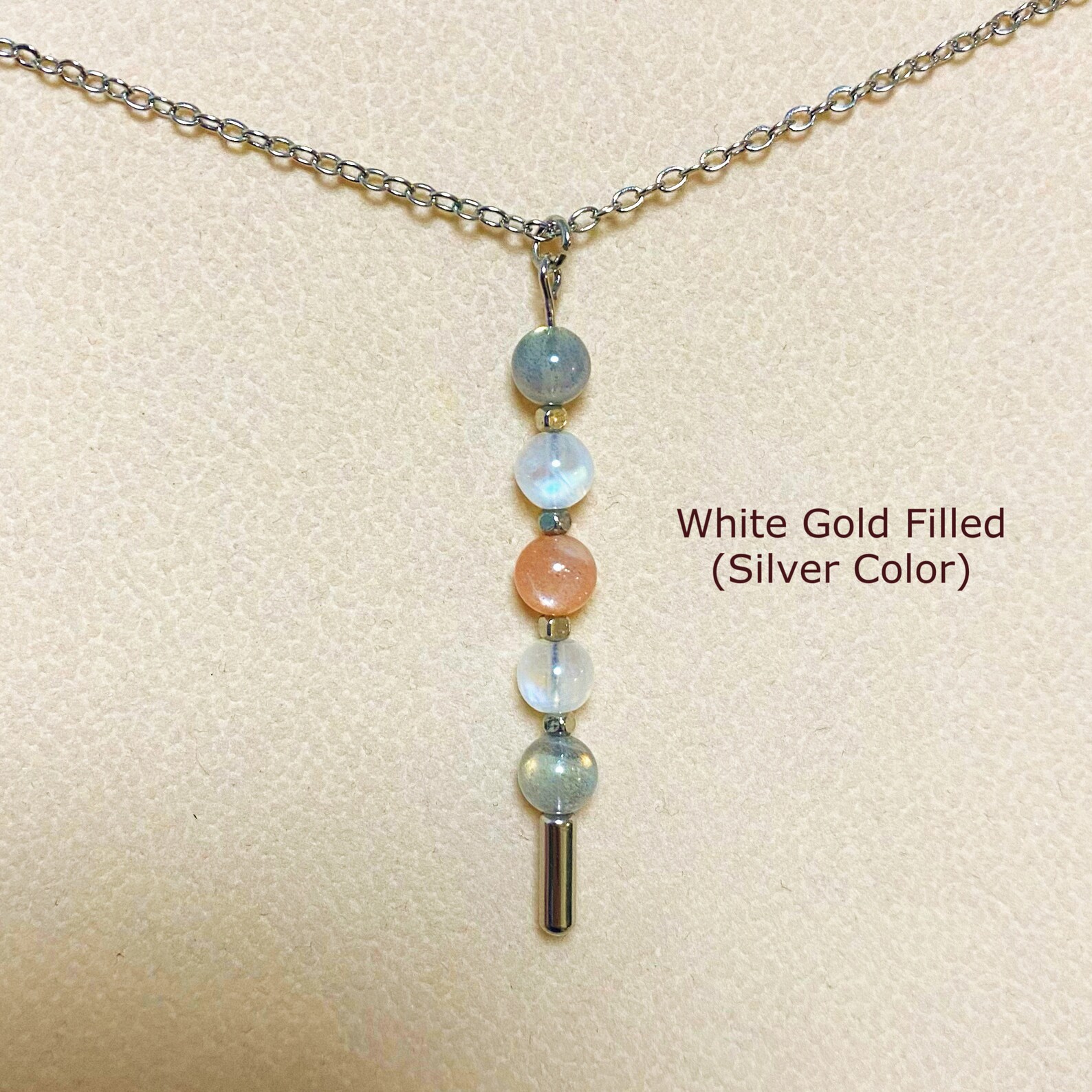 Stunning Labradorite, Moonstone, Sunstone Necklace, Necklace and ...