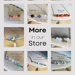 Personalized Crystal Necklace, Custom Gemstone Jewelry Gift for Her ...