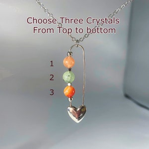 Personalized Crystal Necklace, Custom Gemstone Jewelry Gift for Her ...