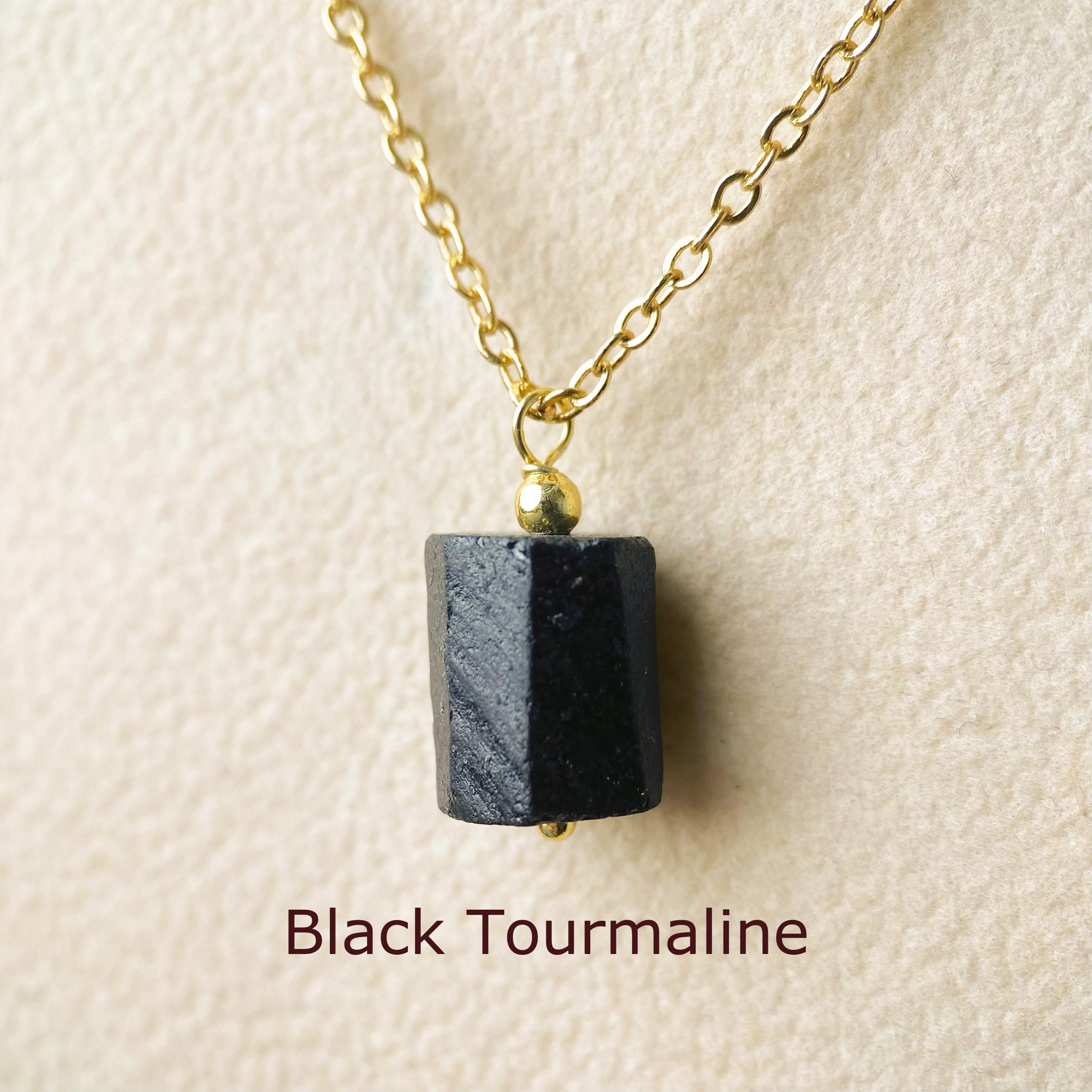 Simple Layered Necklace Set, Chrysocolla, Labradorite, Black Tourmaline ...