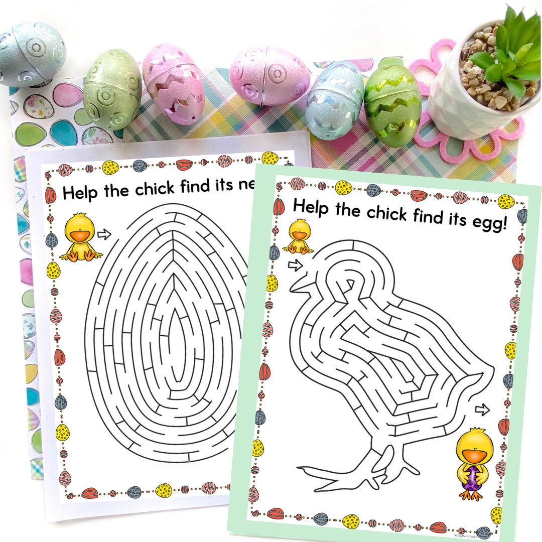 Easter Puzzle Pack for Kids, Easter Printable Activities, Printable ...