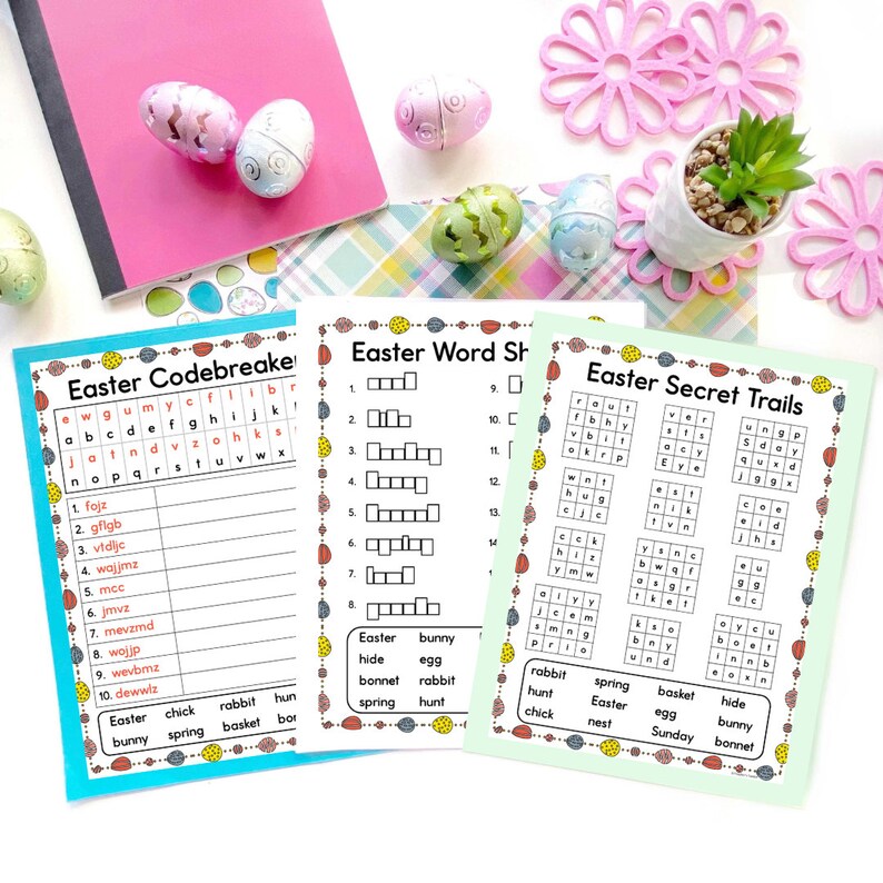 Easter Puzzle Pack for Kids, Easter Printable Activities, Printable ...