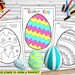 Printable Patterned Easter Egg Coloring Pages for Kids, Color in Easter ...