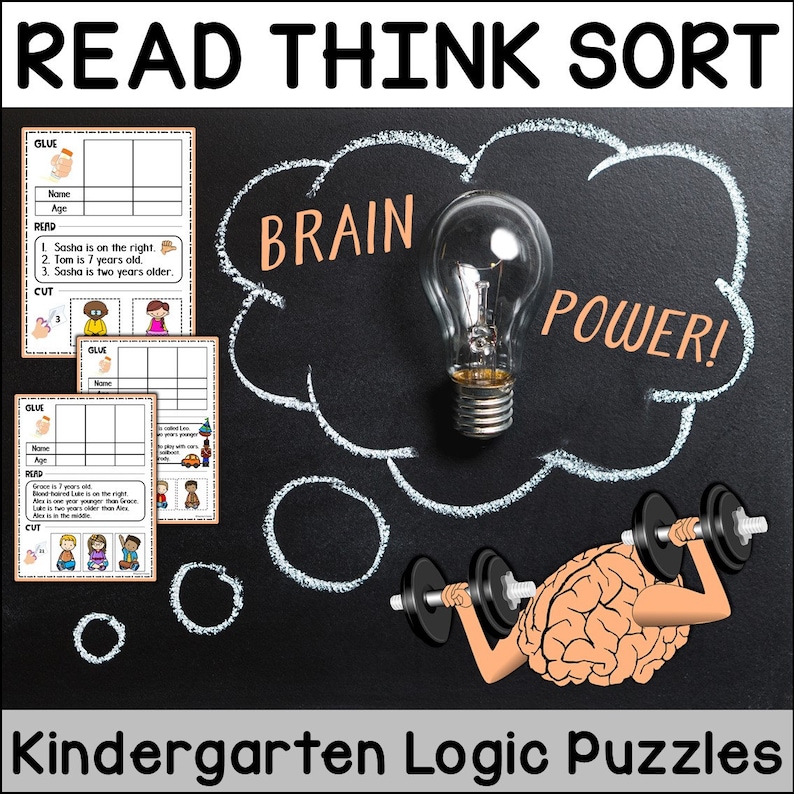 Logic Puzzles for Kids, Problem Solving Brain Teasers for Kids ...