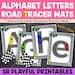 Alphabet Road Tracers Letter Formation, Alphabet Activity Mats Letter ...