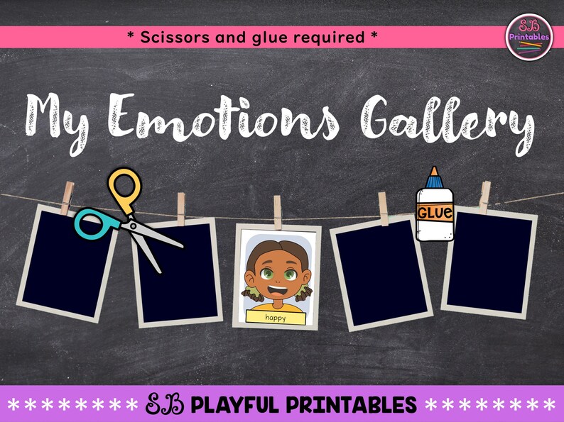Emotions Cut and Paste Activity for Kids, Emotions Posters, Prek and ...