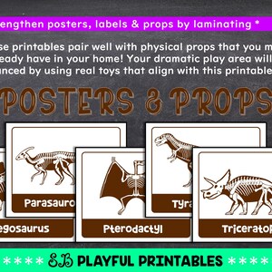 Dinosaur Museum Pretend Play, Dinosaur Museum Play Printables, Home ...