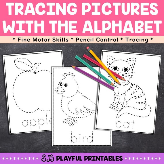 Tracing Practice Worksheets Fine Motor Skills Practice | Etsy