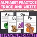 Alphabet Handwriting Practice Worksheets, Letter Tracing and Writing ...
