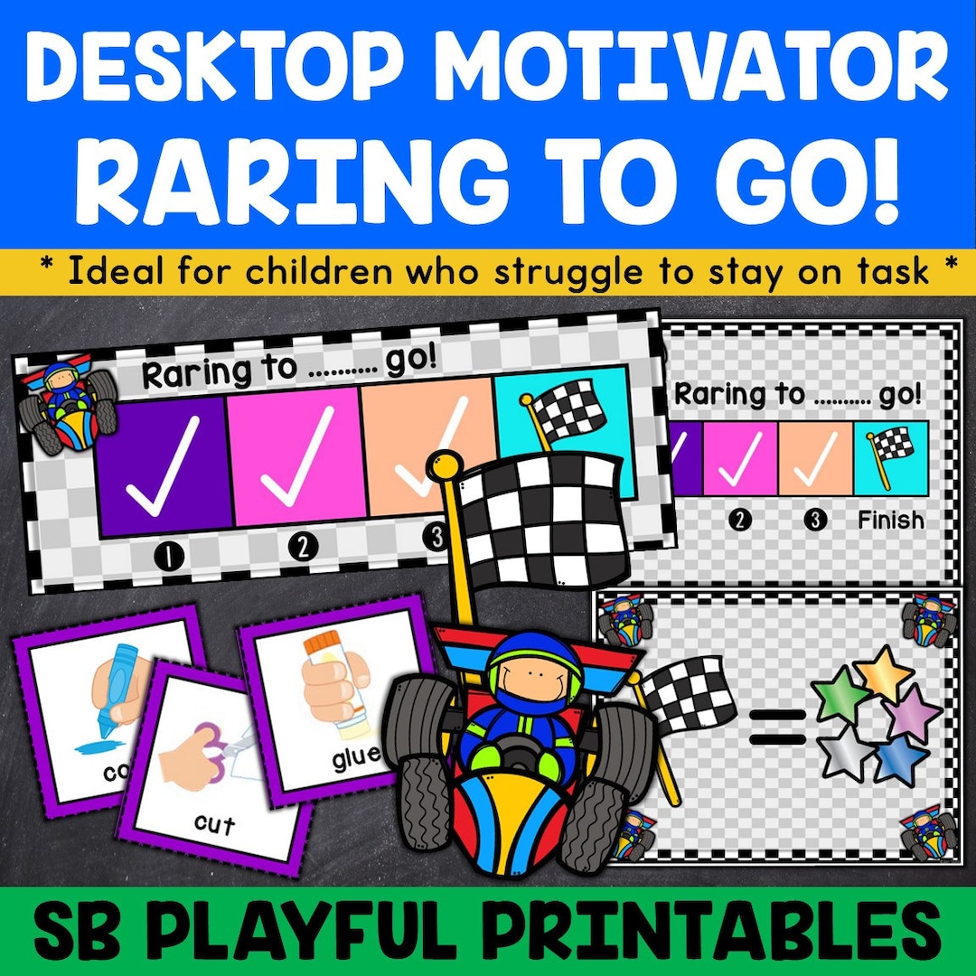 Daily Tasks Desktop Motivator for Kids, Daily Routine Task Chart ...