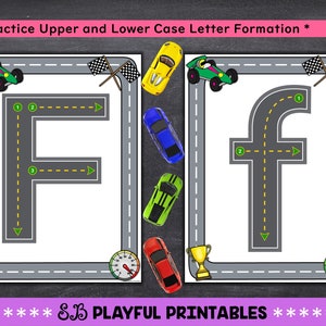 Alphabet Road Tracers Letter Formation, Alphabet Activity Mats Letter ...