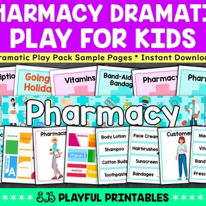 Pharmacy Pretend Play Pharmacy Play Printables Home School - Etsy
