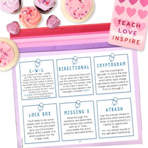 Valentine's Day Printable Escape Room Fun Puzzles NO PREP Print and Go ...