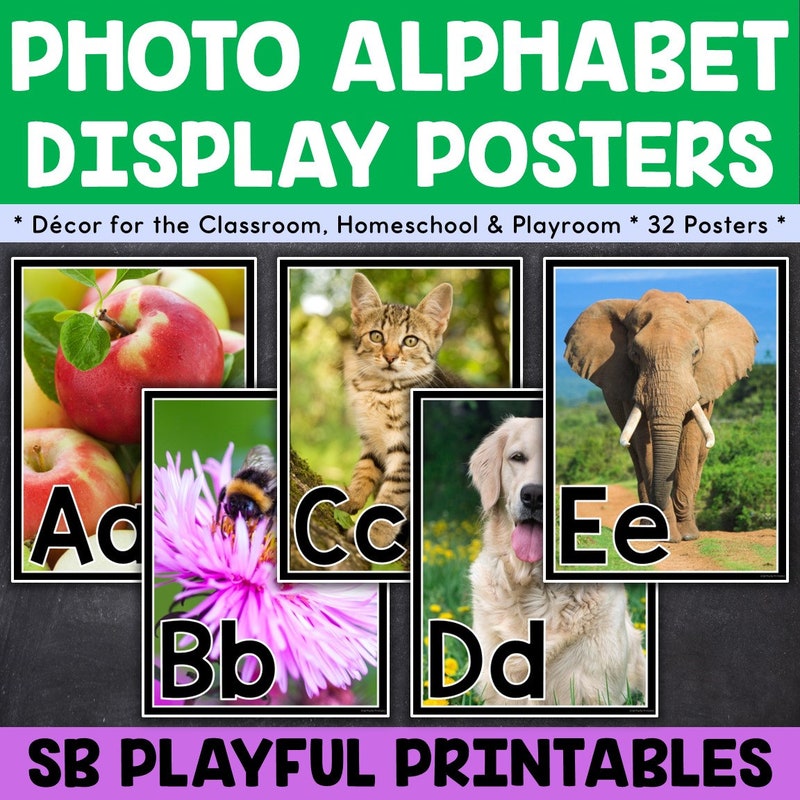 Alphabet Poster - Etsy