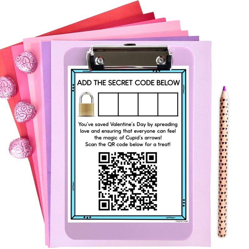 Valentine's Day Printable Escape Room Fun Puzzles NO PREP Print and Go ...