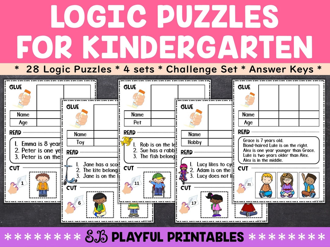 Logic Puzzles for Kids, Problem Solving Brain Teasers for Kids ...