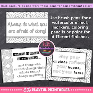 Growth Mindset Coloring Pages, Growth Mindset Quotations, Motivational ...