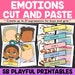 Emotions Cut and Paste Activity for Kids, Emotions Posters, Prek and ...
