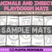 Alphabet Animals Playdough Activity Mats for Kids, Animal Themed ...