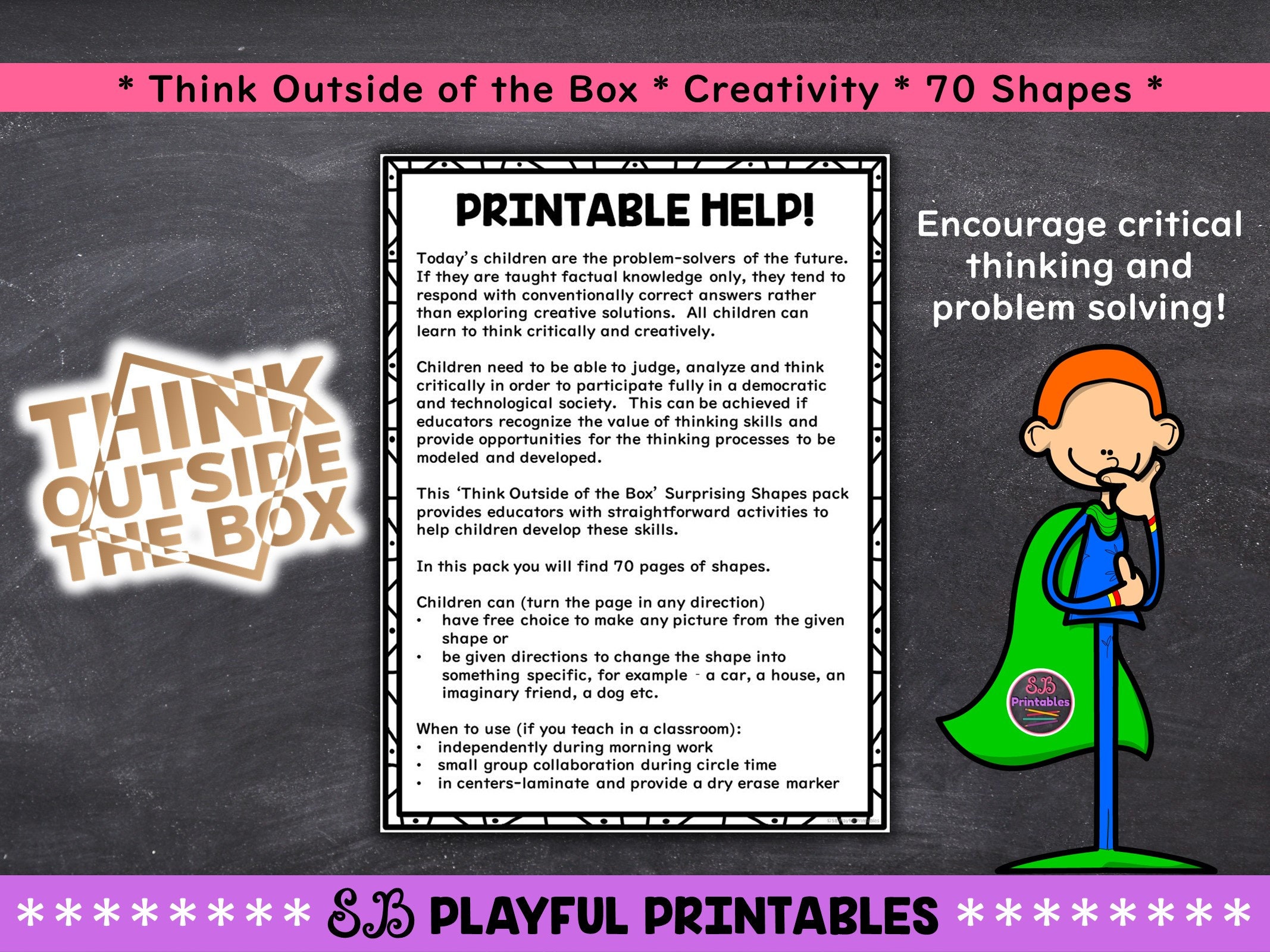 Flexible Thinking Activities for Kids, Creative Drawing and Writing ...