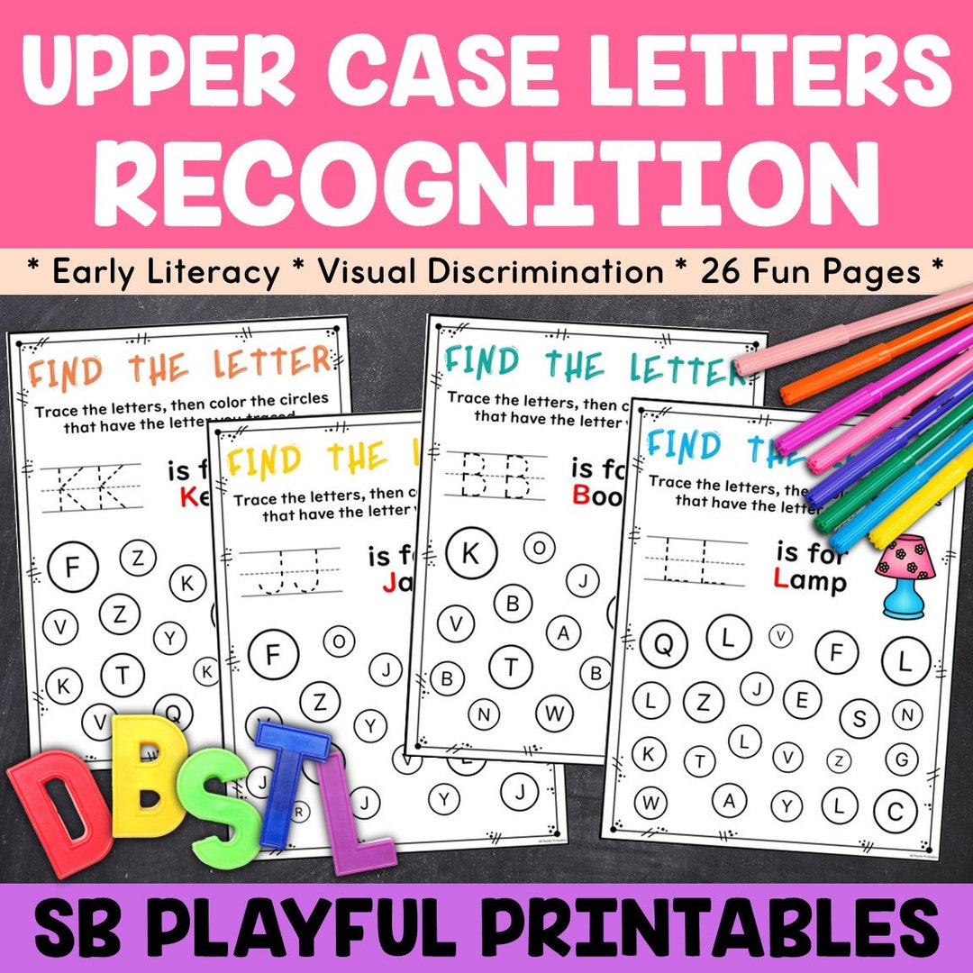Upper Case Letter Recognition Printables, Alphabet Printables and ...